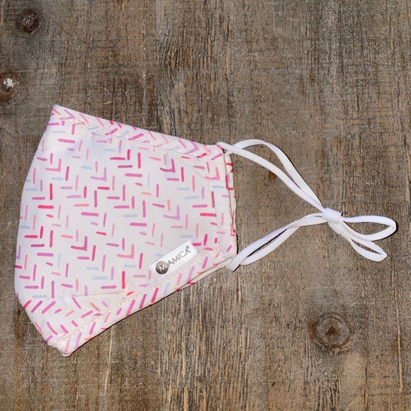 Other | Miamica Sprinkles Reusable Face Mask Adjustable Ear Straps Nose ...